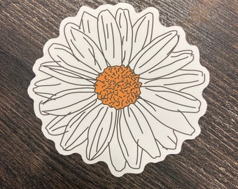 Daisy Sticker Daisy Decal White Flower Sticker Girly - Etsy