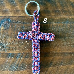 Paracord Cross Keychain - Etsy
