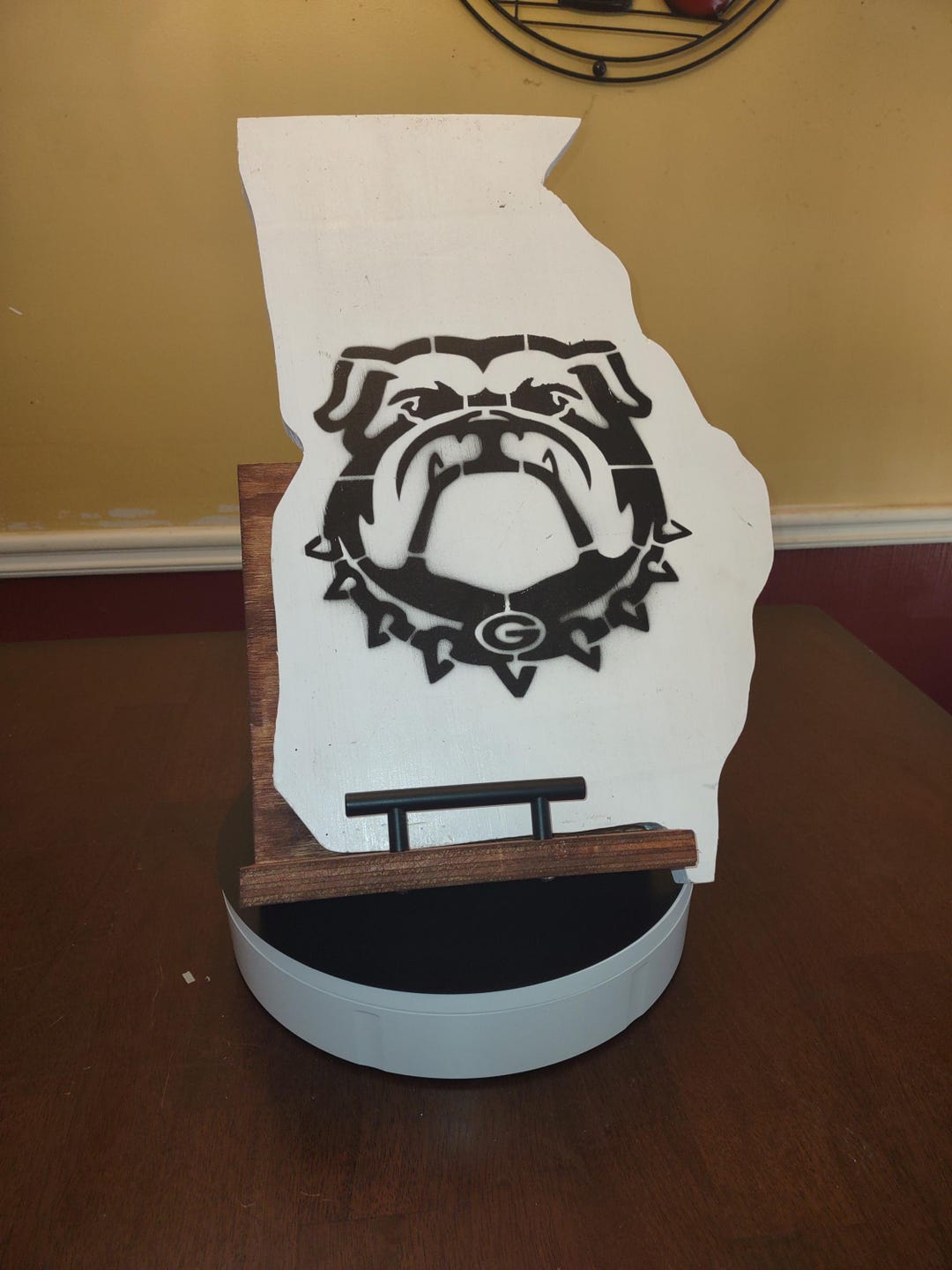 UGA Handcrafted Wooden State of Georgia Wall Decor - Etsy