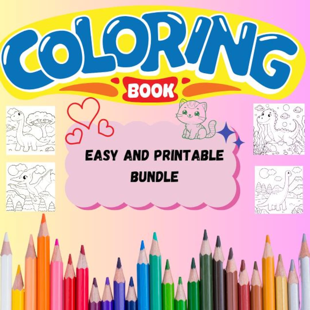 Easy, Cute and Creative Coloring Book for Kids | Digital | Perfect and ...