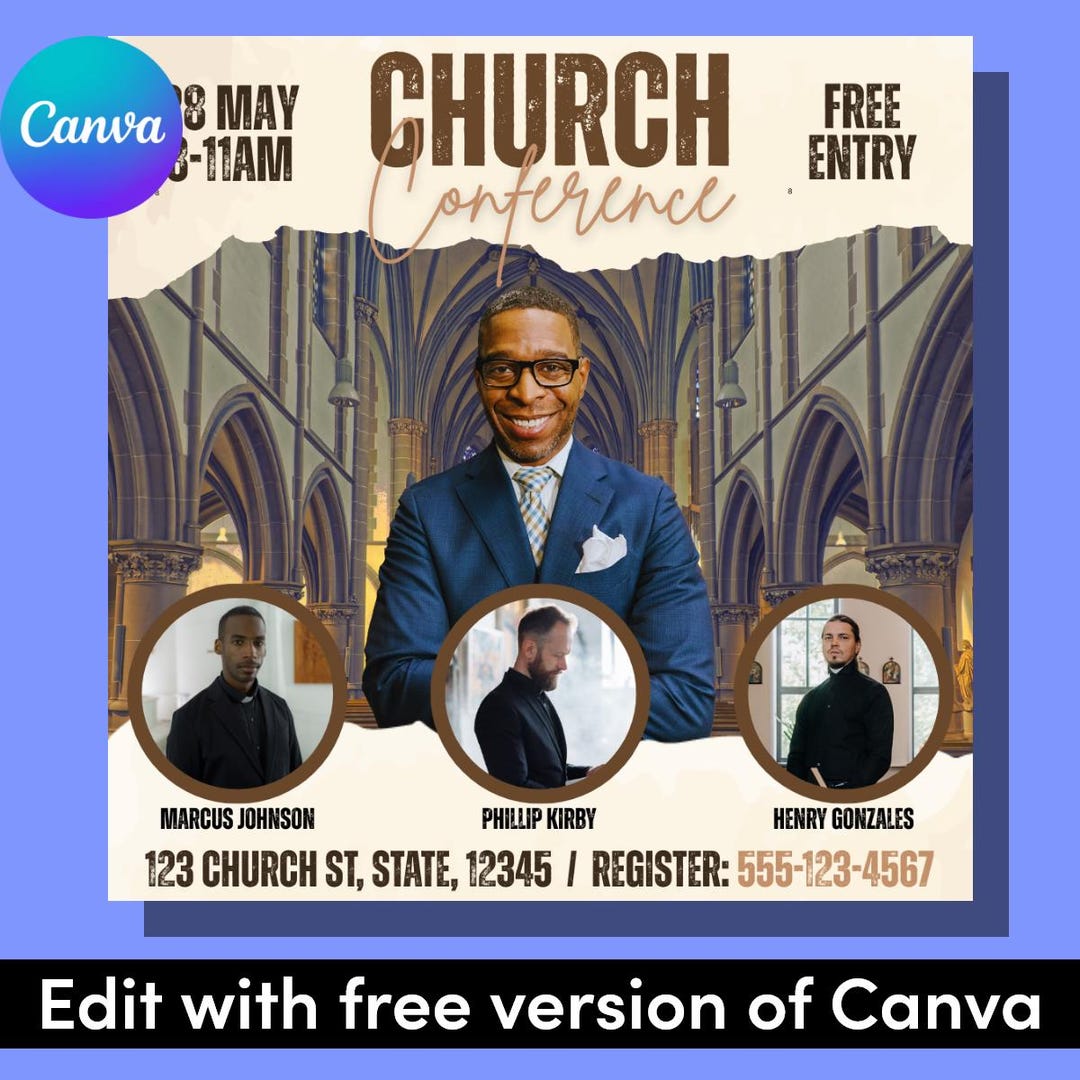 DIY Church Conference Christian Flyer | God Design Template | Custom ...