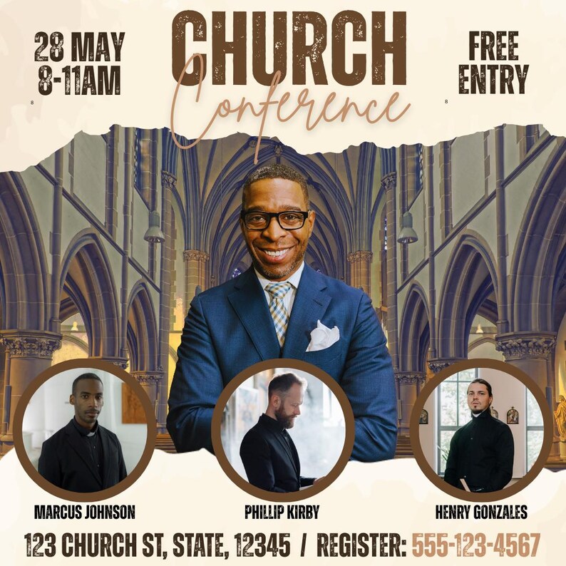 DIY Church Conference Christian Flyer | God Design Template | Custom ...