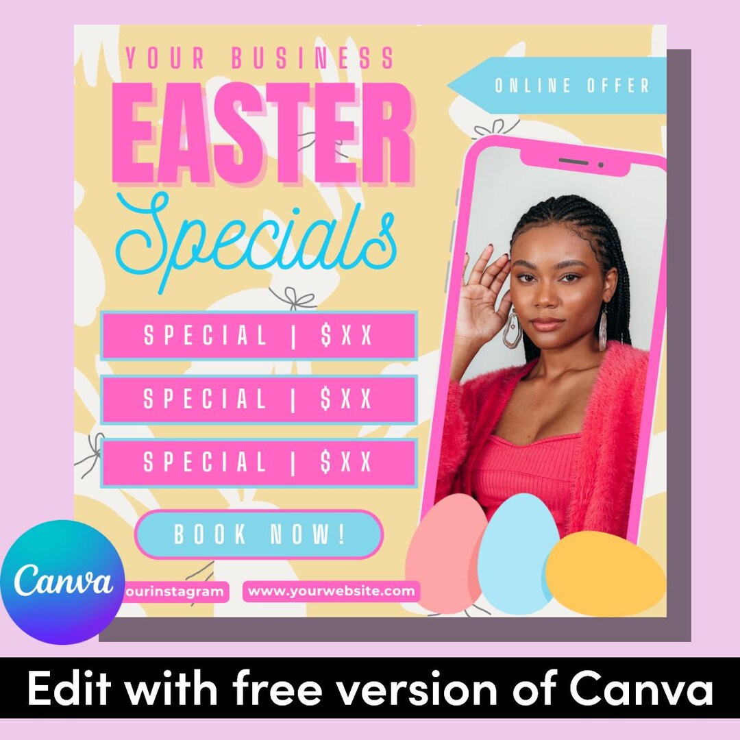 Customizable Easter Bookings Flyer | Business Flyer | Design Template ...
