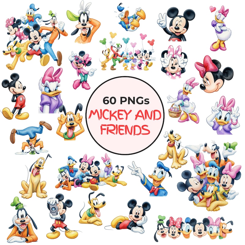 Mickey Birthday Watercolor - Etsy