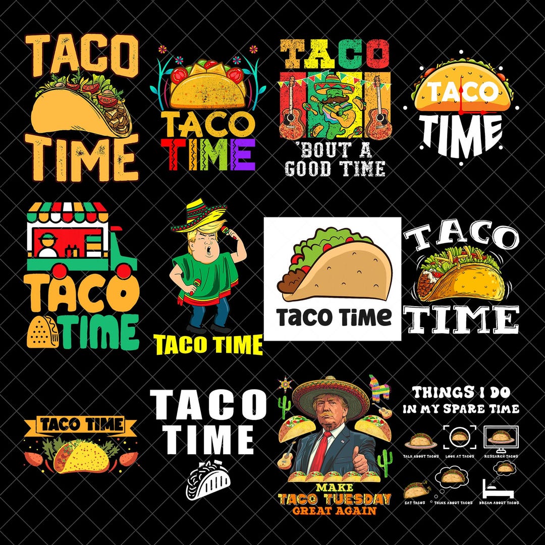 Tacos Time Png, Mexican Day Png, Cinco De Mayo Png, Fiesta Png, Taco ...
