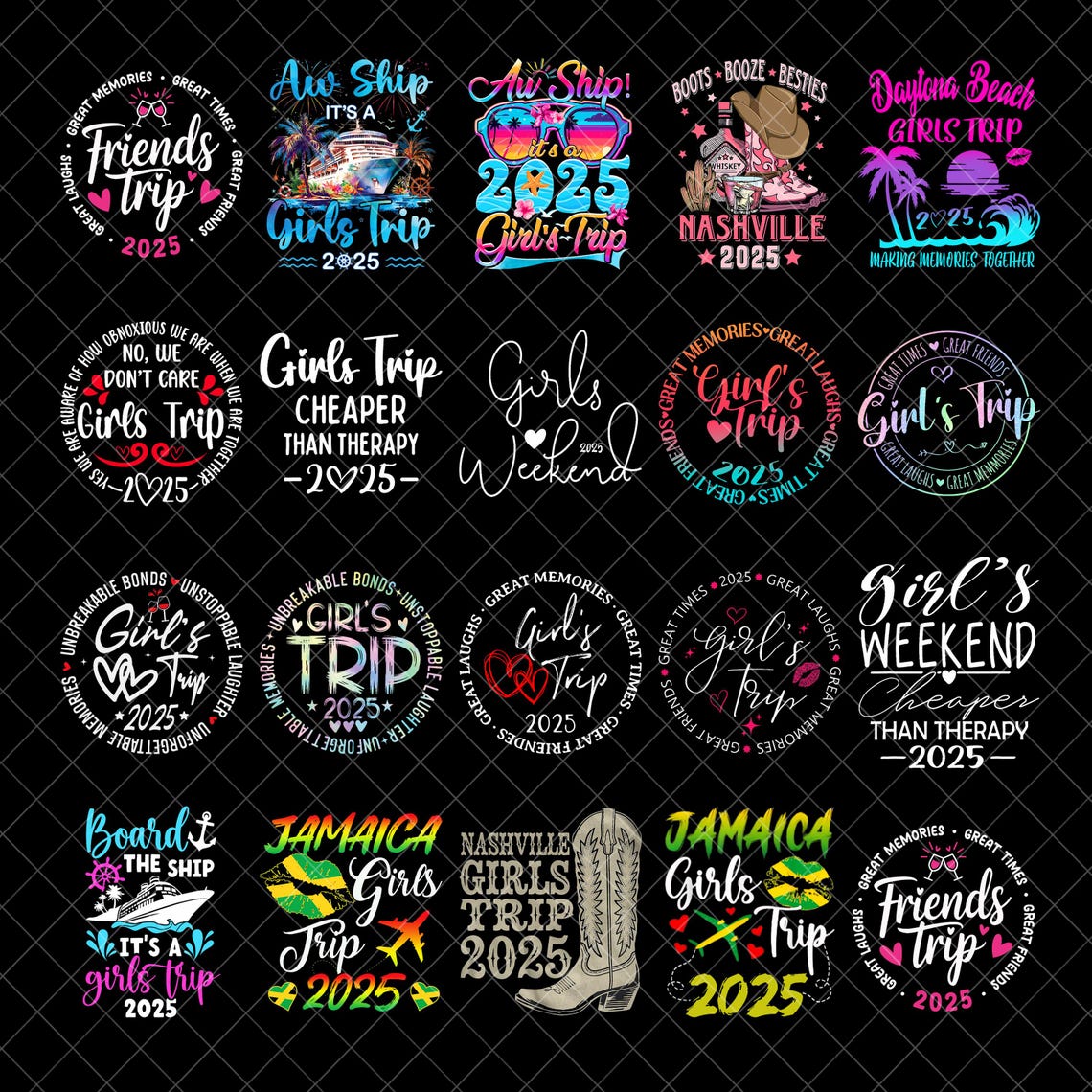 Girls Trip PNG Bundle, Girls Trip 2025 Png, Girls Weekend Png, Besties ...