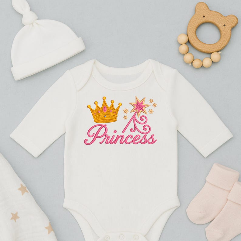 Prince & Princess Crown Embroidery – 10 Designs, 10 Sizes (digital ...