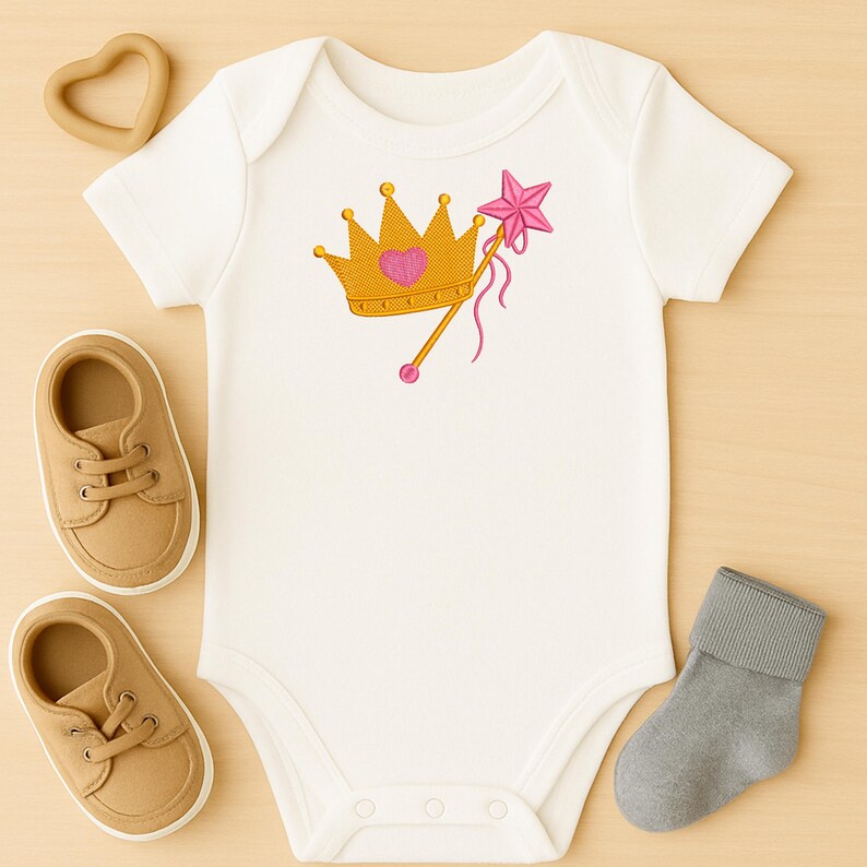 Prince & Princess Crown Embroidery – 10 Designs, 10 Sizes (digital ...