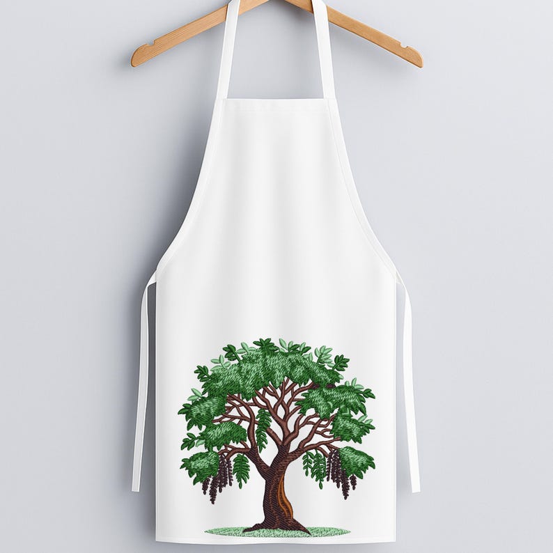 Tree Embroidery Design: Nature Scene Machine Embroidery Pattern (3-7 ...
