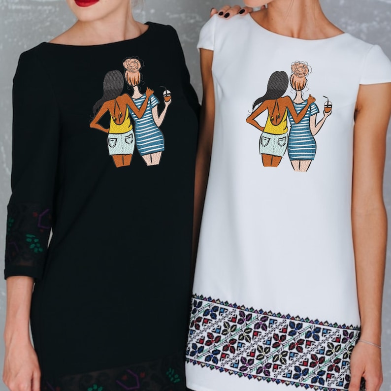 Friendship Embroidery Design Bundle – Sisterhood Patterns 11 Sizes for ...