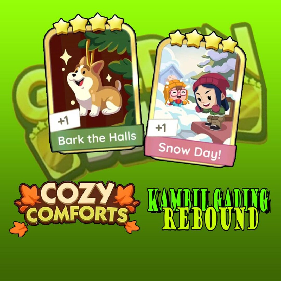 Bark the Halls & Snow Day! - Monopoly GO 4 Stars Stickers Golden Blitz ...