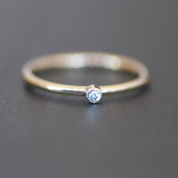 Small Diamond Ring - Etsy