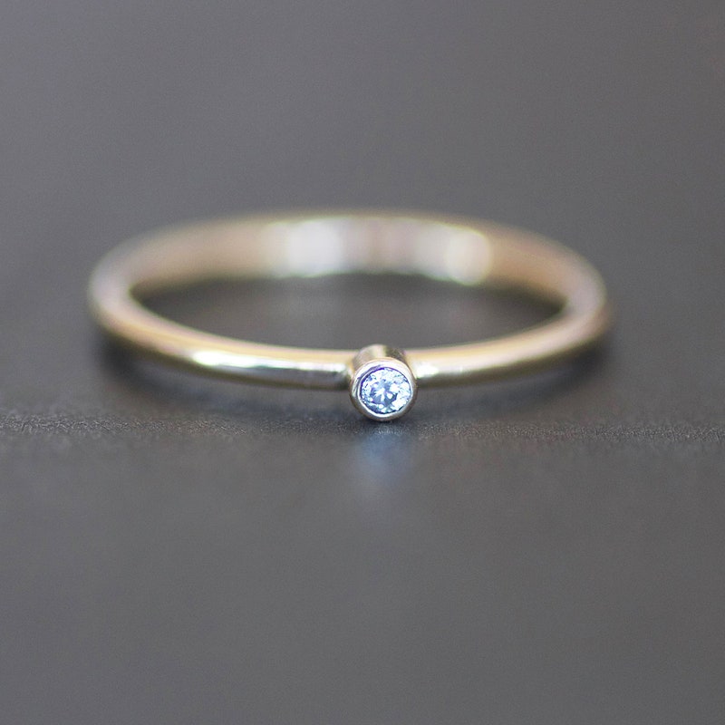 Small Diamond Ring - Etsy