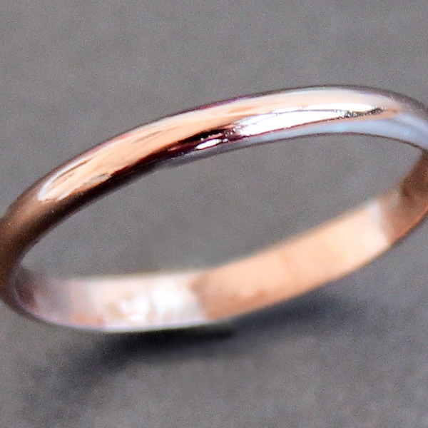 Rose Gold Wedding Ring - Etsy