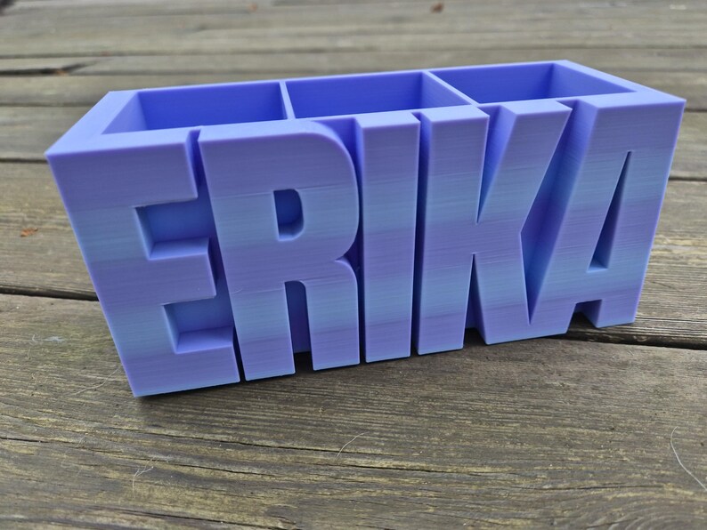 Personalized Organizer, 3D Container Pen Pencil Holder, Desk Organizer ...