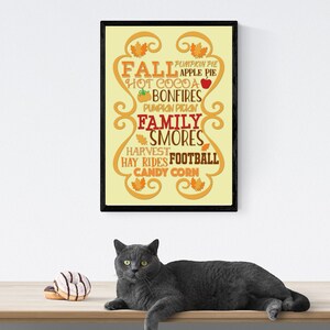 Fall Fun Printable Sign - Thanksgiving Art Print for Autumn Digital ...