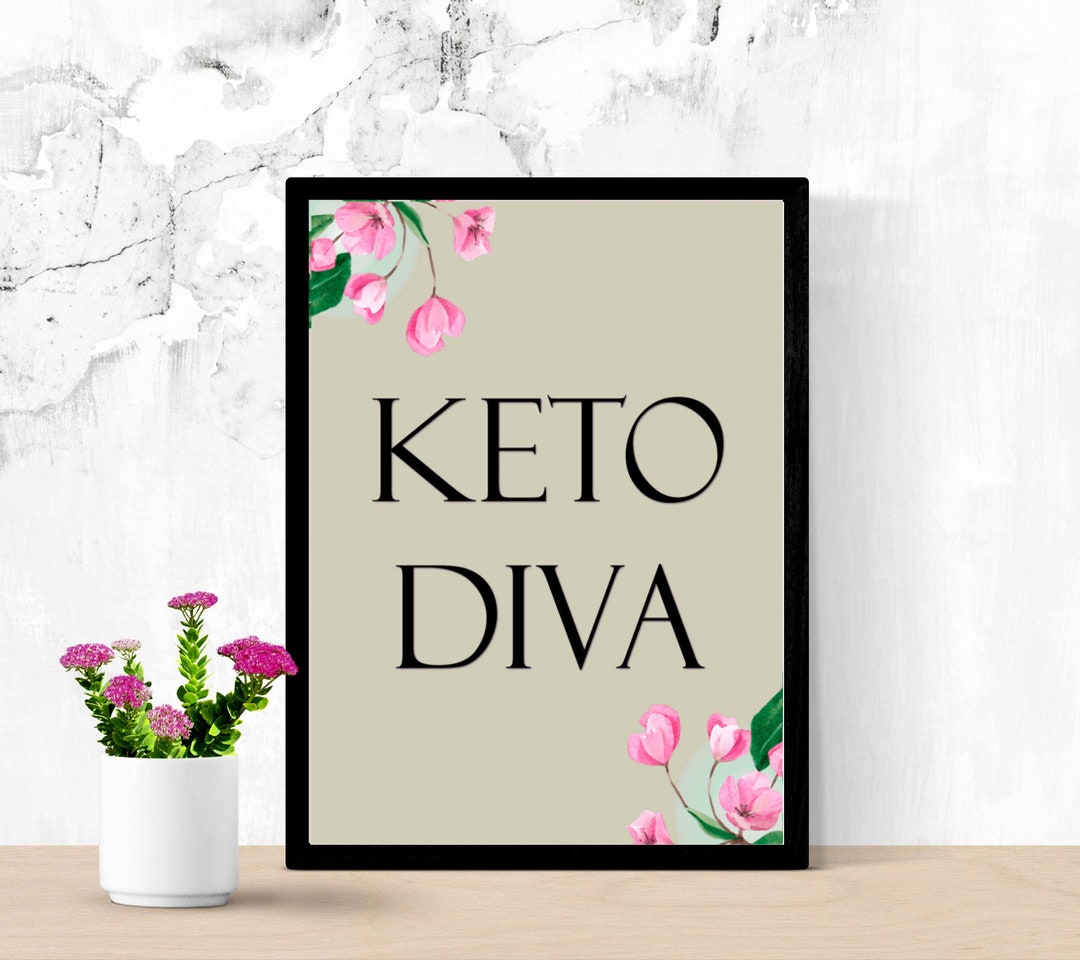 Keto Printable Wall Art Sign - 8x10 Ketogenic Diet - Etsy
