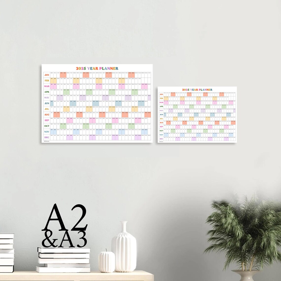 Giant 2025 Wall Calendar | 2025 Wall Planner | Annual Planner | Yearly ...