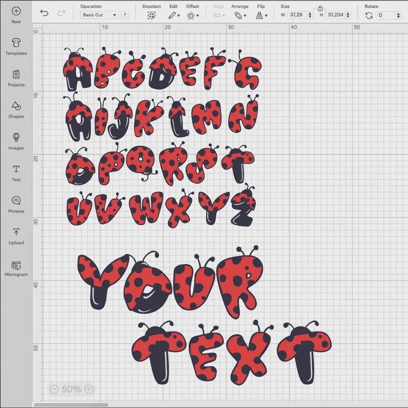 Ladybug Font SVG PNG Bundle, Ladybug Alphabet Letters Set Svg, Birthday ...