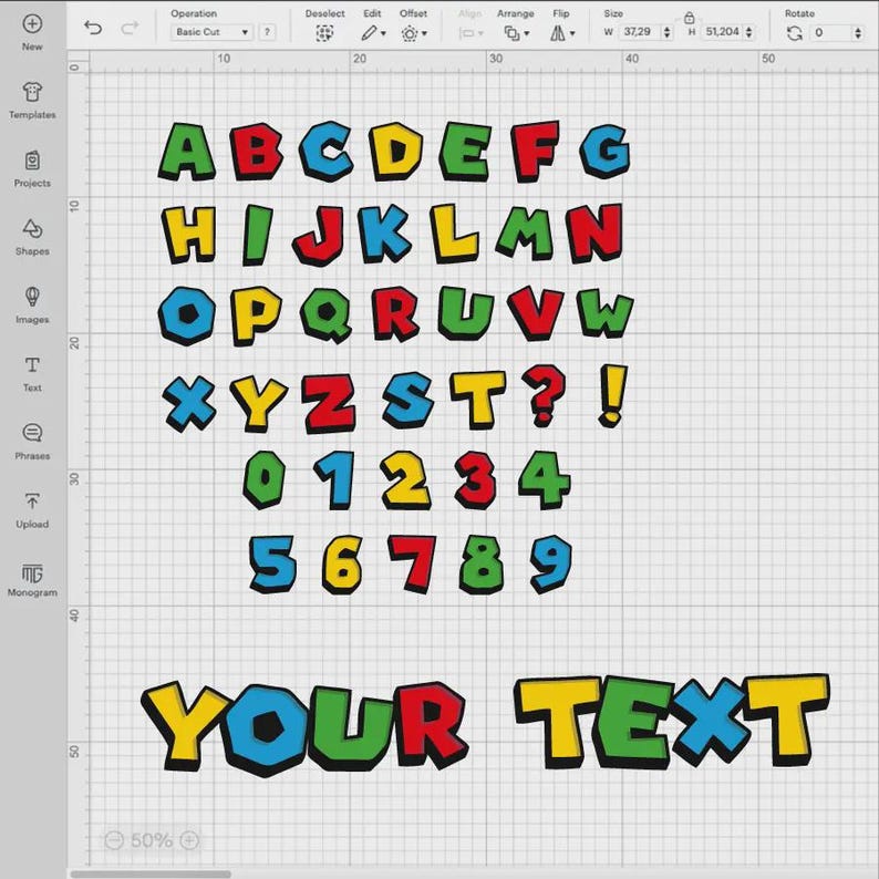Alphabet SVG PNG Bundle, Layered Font SVG, Alphabet Letters Numbers Set ...