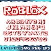 Roblox Font SVG Bundle, Cricut Fonts (digital Download) - Etsy Canada