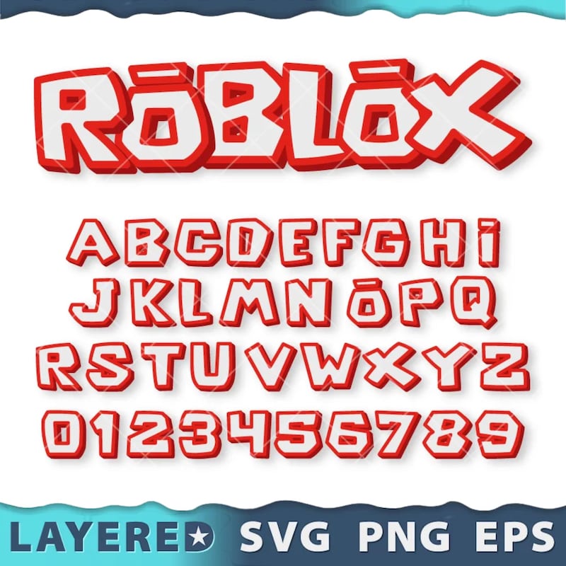 Roblox Font Transparent Birthday - Etsy