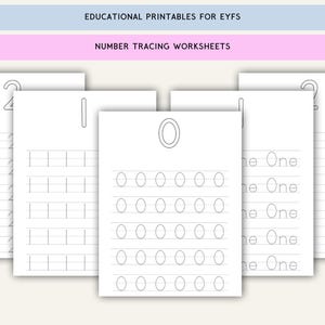 22-page Printable Number Tracing Workbook for Kids | 0-10 Counting ...