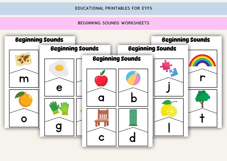 Printable Beginning Sounds Worksheet for Kids | Letter Recognition ...