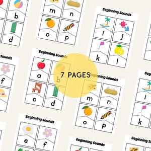 Printable Beginning Sounds Worksheet for Kids | Letter Recognition ...