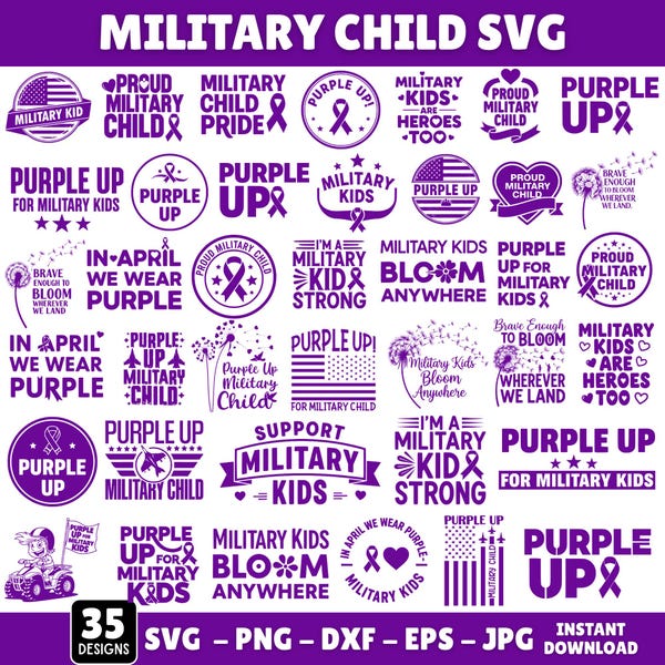 Month of the Military Child Decor - Etsy