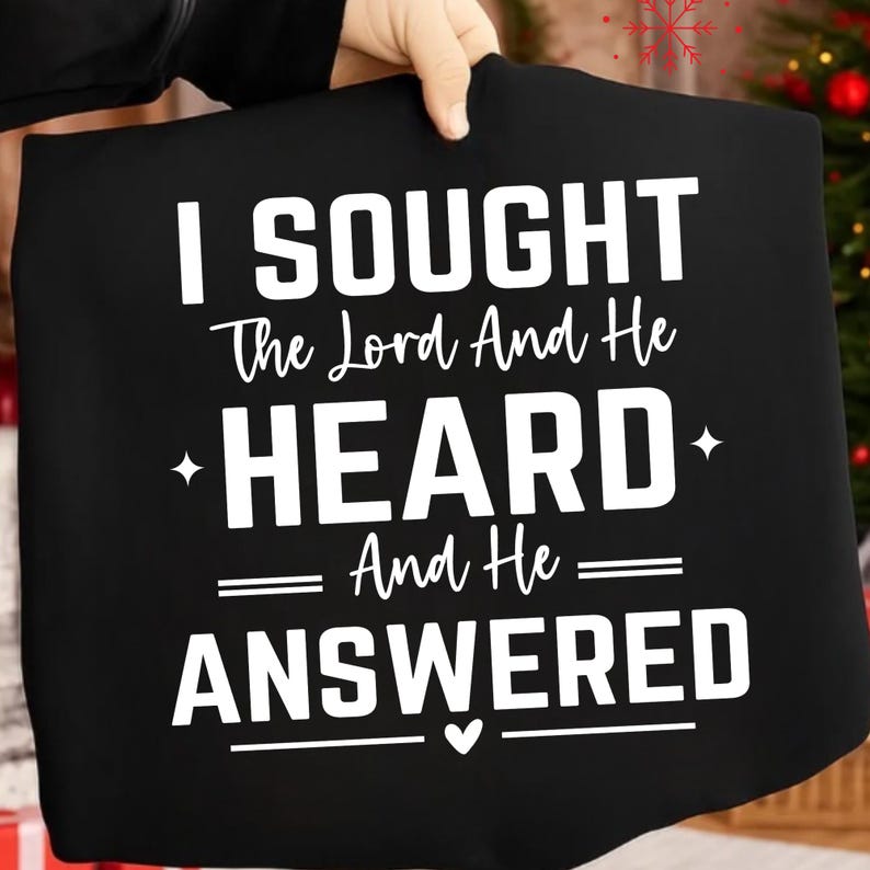 I Sought the Lord and He Heard and Answered SVG, Bible Verse SVG ...