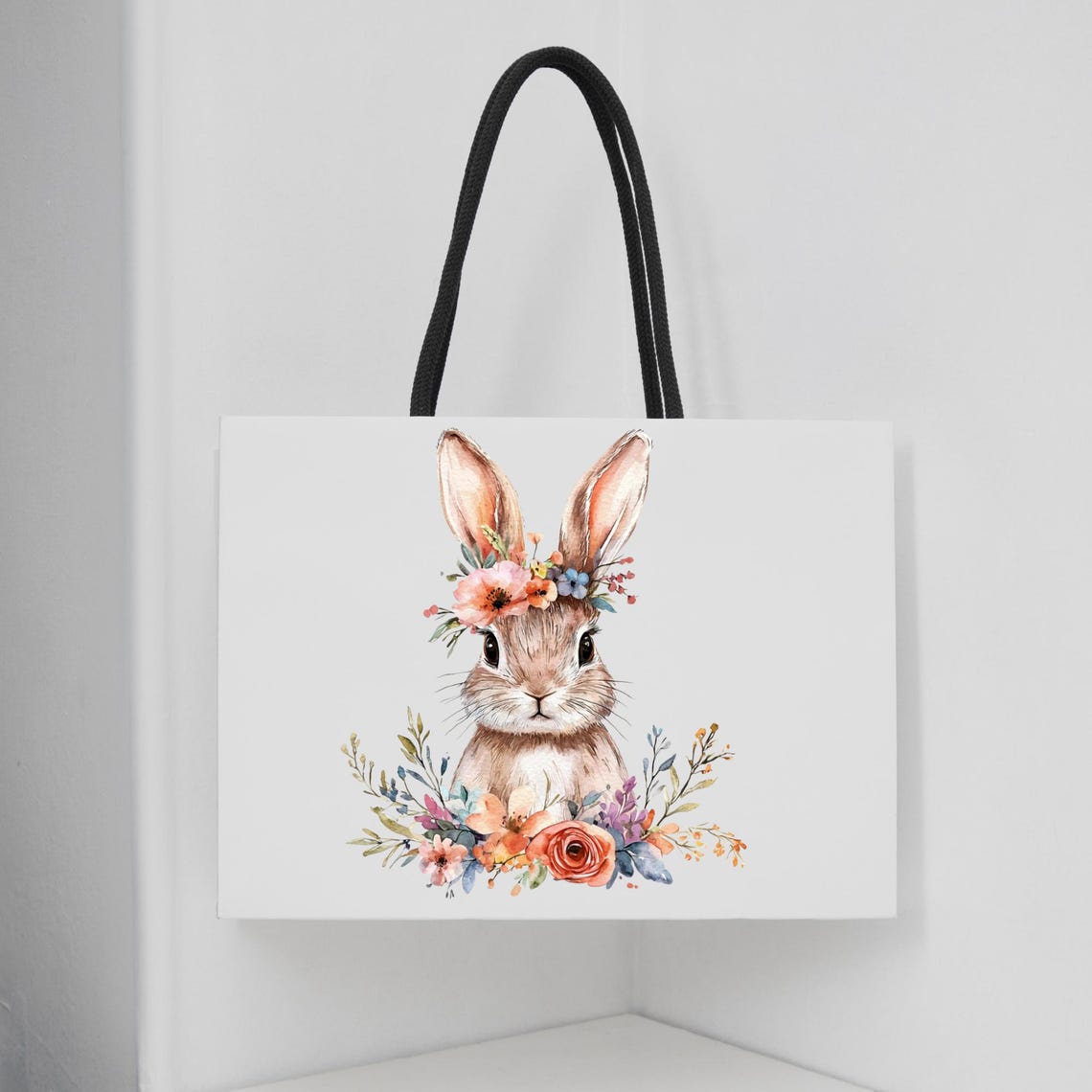 Boho Floral Bunny Design, Retro Bunny Png, Sublimation Design ...