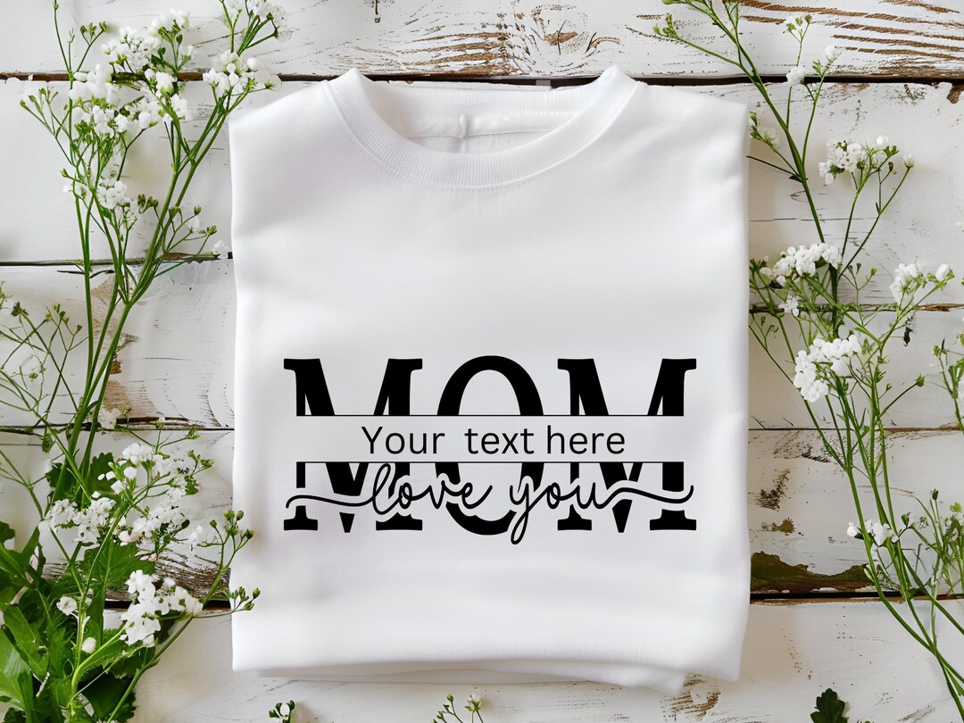 Custom Mom Svg, Mom Split Svg, Mothers Day Gift Svg, Mom Split Name ...