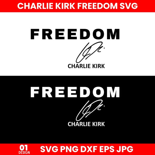 Charlie Kirk Signature Svg - Etsy