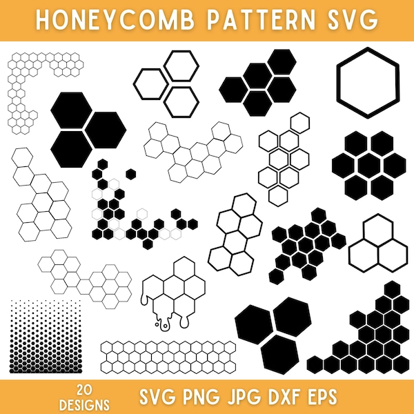 Honeycomb Pattern Svg - Etsy