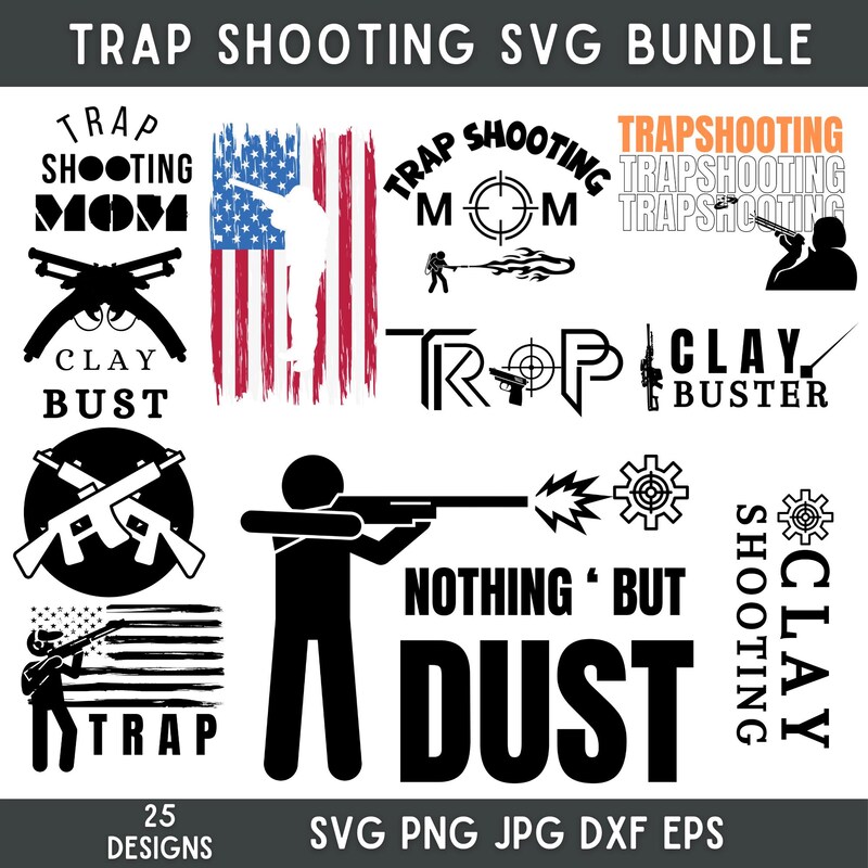 Trap Shooting Svg - Etsy