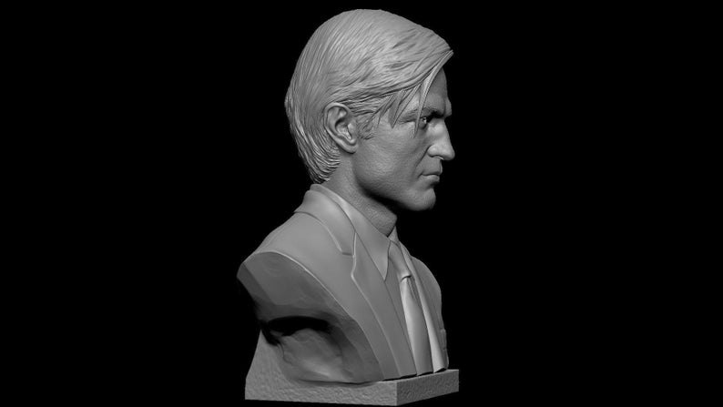Bust of Robert Pattinson, Famous Actor Sculpture - Etsy