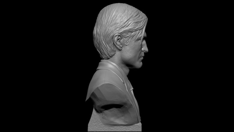 Bust of Robert Pattinson, Famous Actor Sculpture - Etsy