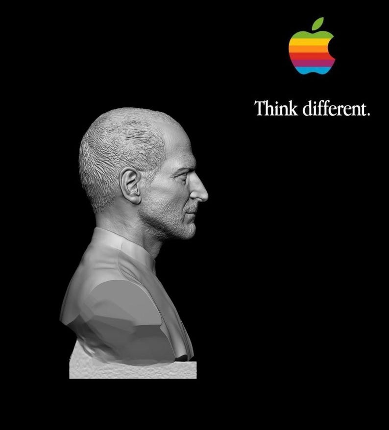 Bust of Steve Jobs, Creator of Apple Sculpture - Etsy