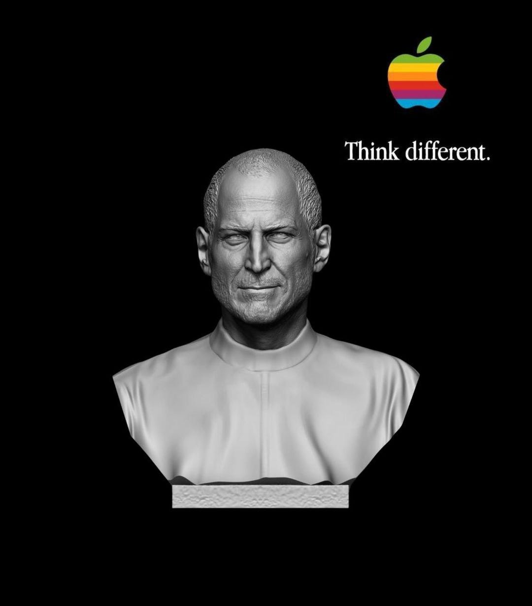 Bust of Steve Jobs, Creator of Apple Sculpture - Etsy