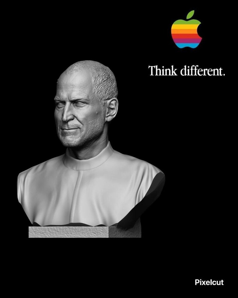 Bust of Steve Jobs, Creator of Apple Sculpture - Etsy