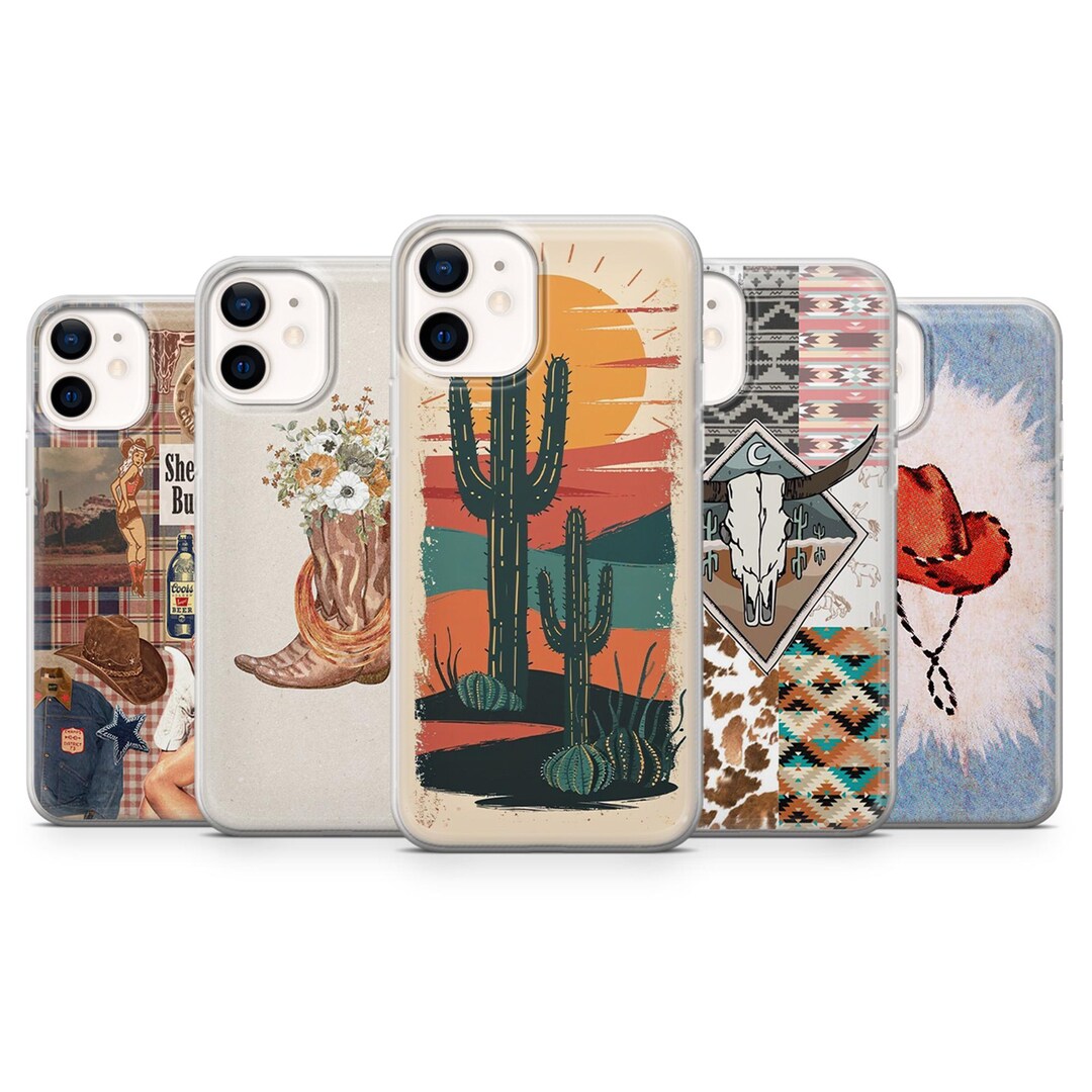 Cowboy Phone Case Aesthetic Cool Cover for iPhone 16pro, 15, 14, 13, 12 ...