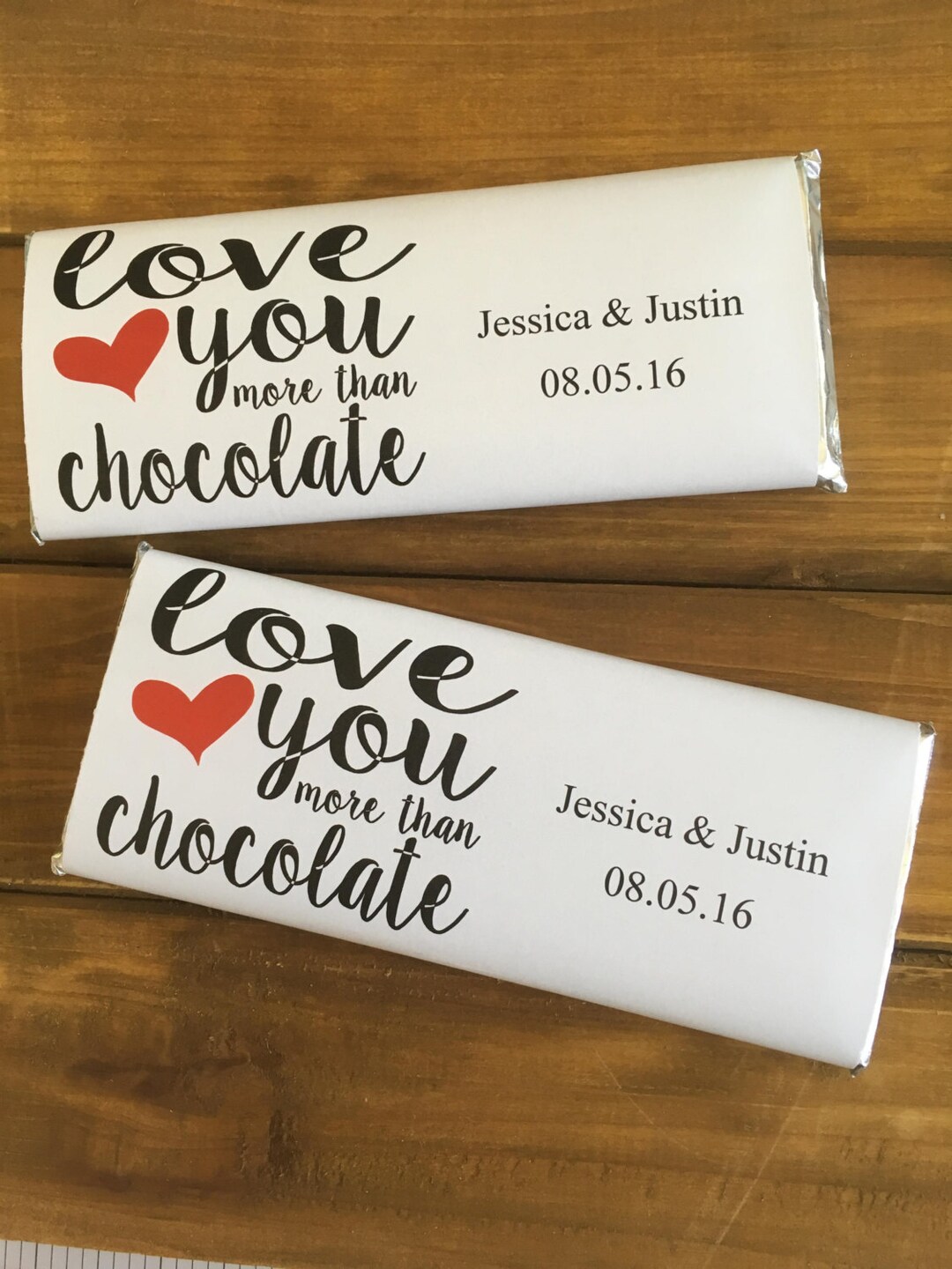 Candy Bar Wrapper Love You More Than Chocolate Editable Wedding ...
