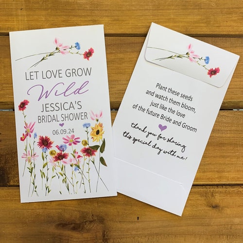 Seed Packet Favors for Party/ Wedding/ Shower - Etsy