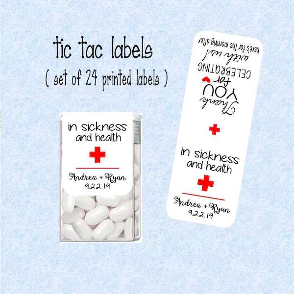 Sickness and in Health Stickers - Etsy