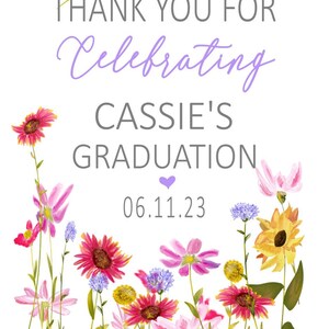 Graduation Favor Wildflower Seed Packets for Your Graduate ...