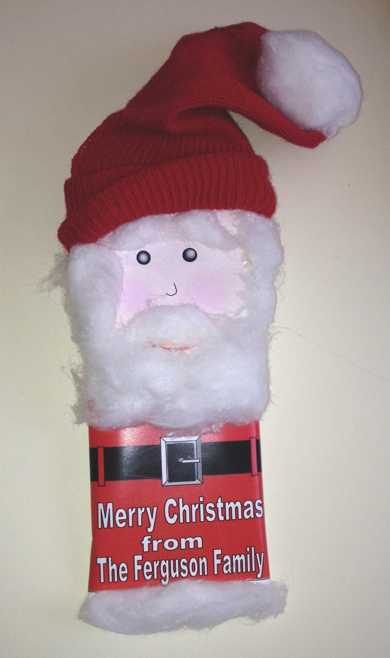 Santa Clause Candy Bar Wrapper. Christmas Instant Download | Etsy