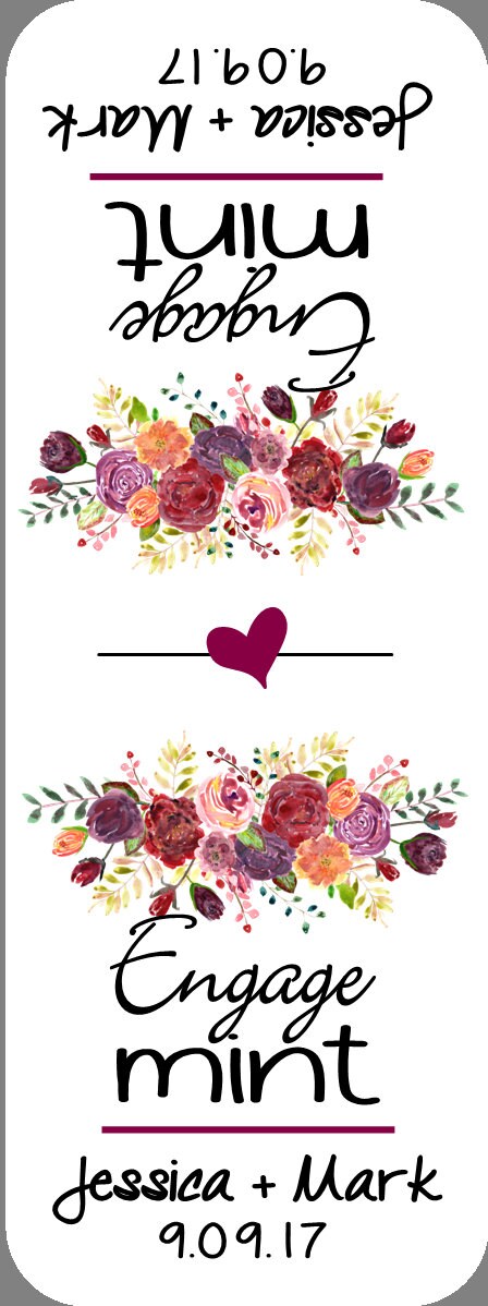 Engagement Favor Engage Mints Tic Tac Labels Stickers - Etsy
