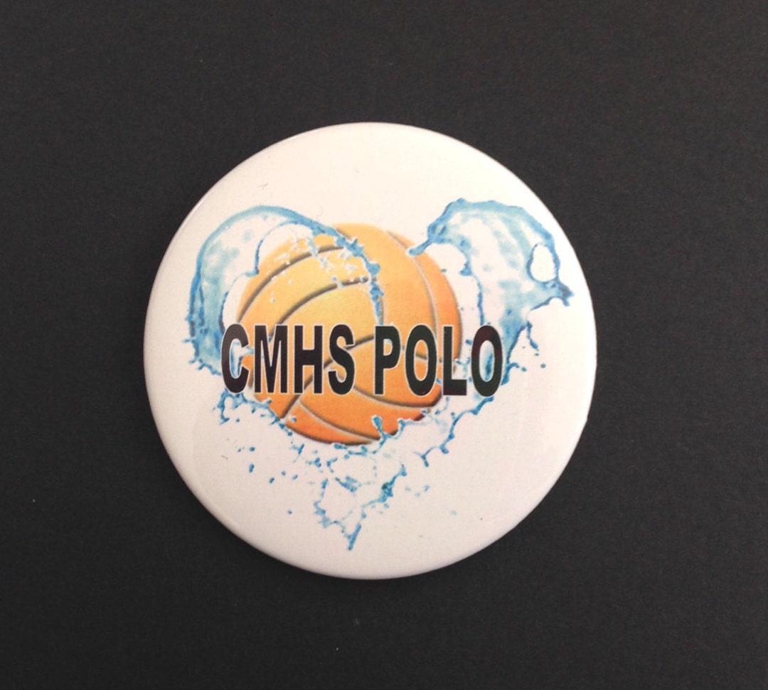 Water Polo Button Badge With Pin Backs, 2.25 Inches (1 Set of 5) - Etsy