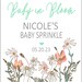 Baby Sprinkle Wildflowers Seed Packet Favors, Baby Announcement, Baby ...